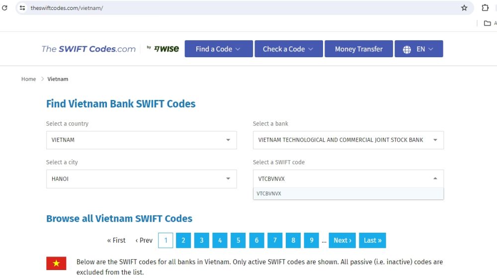 Swift code Techcombank là gì? Cách tra cứu mã Swift cực dễ